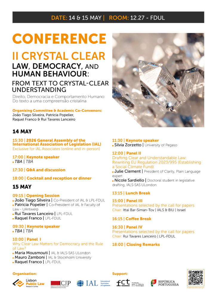 II Crystal Clear Conference | Law, Democracy, and Human Behaviour: From ...